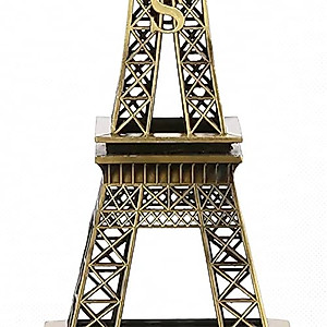 Paris Eiffel Tower Metal Creative Decorative Craft Model Ornament, Cake Decorating, Gift, Party, Jewelry Stand, Home Decor, (2.36" W x 5.9" H.)