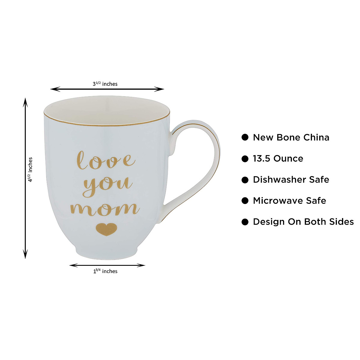 SipNBloom Mom-Mug Mothers Day Gifts for Mom, Mom Coffee Mug Mom Tea Cup Birthday Gifts for Mom, Mom Gifts 13.5 Oz Blue