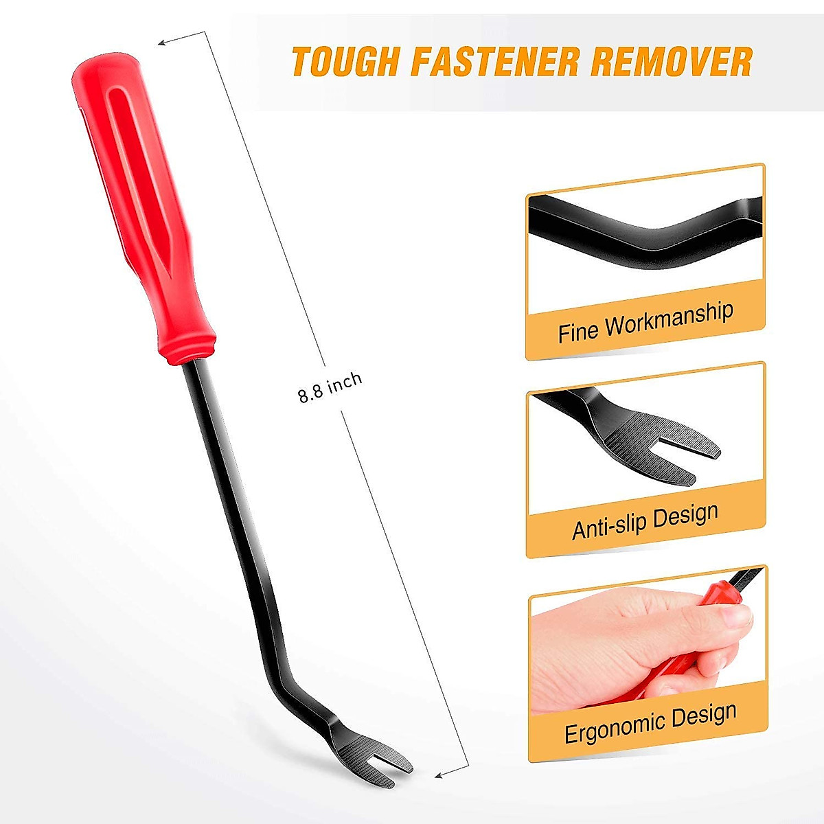 GOOACC 100PCS 7mm 8mm 10mm Compatible with Subaru Push Type Retainer Fasteners Rivets Clips OEM Upgrade for 90914-0007, 90913-0067 & 90914-0051 + Bonus Fastener Remover