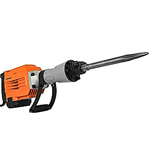 Mophorn 3500W Jack Hammer Demolition, Heavy Duty Electric Concrete Breaker Lock Speed Button 1400 BPM Chipping Hammer with Flat Chisel & Bull Point Chisel & Gloves