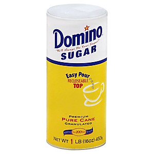 Domino Premium Pure Cane Granulated Sugar Canister (Pack of 12)