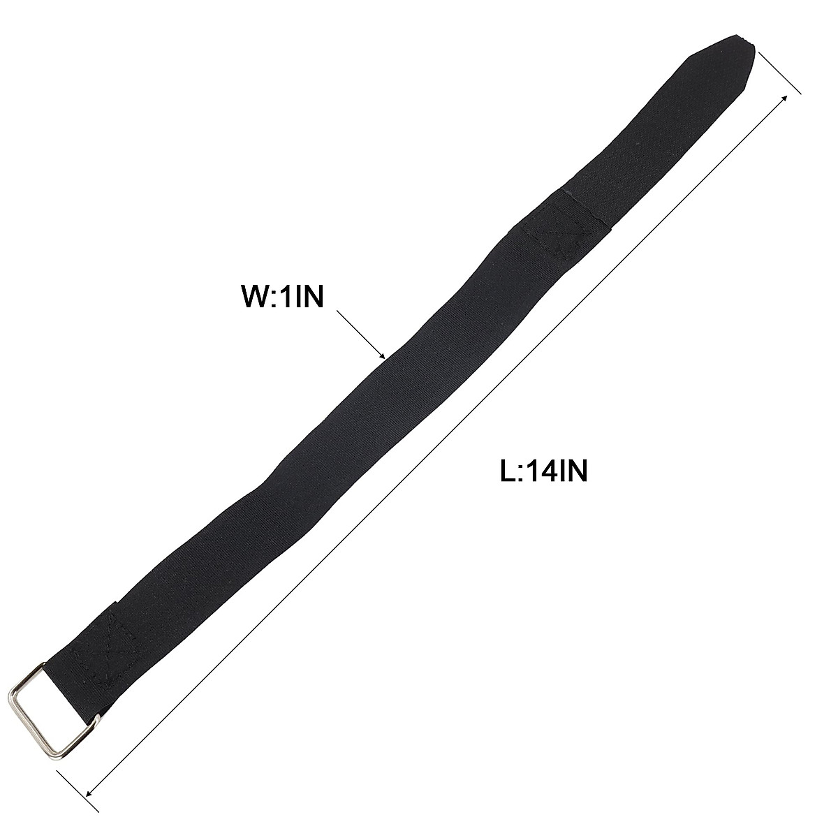 scottchenPro Black RV Awning Arm Safety Strap 12" Awning Straps - 4 per Pack