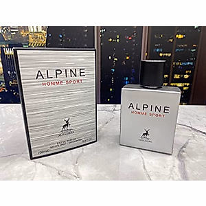 ALHAMBRA ALPINE HOMME SPORT EAU DE PARFUM 100ml | LUXURY LONG LASTING FRAGRANCE | PREMIUM IMPORTED FRAGRANCE SCENT FOR MEN AND WOMEN | PERFUME GIFT SET | ALL OCCASION (Pack of 1)