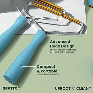 Uproot Cleaner Pro Reusable Cat Hair Remover - Special Dog Hair Remover Multi Fabric Edge and Carpet Scraper by Uproot Clean - Easy Pet Hair Remover for Couch, Pet Towers & Rugs - Gets Every Hair!