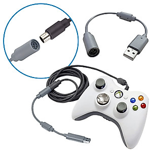 OSTENT USB Breakaway Extension Cable Adapter for Microsoft Xbox 360 Wired Controller