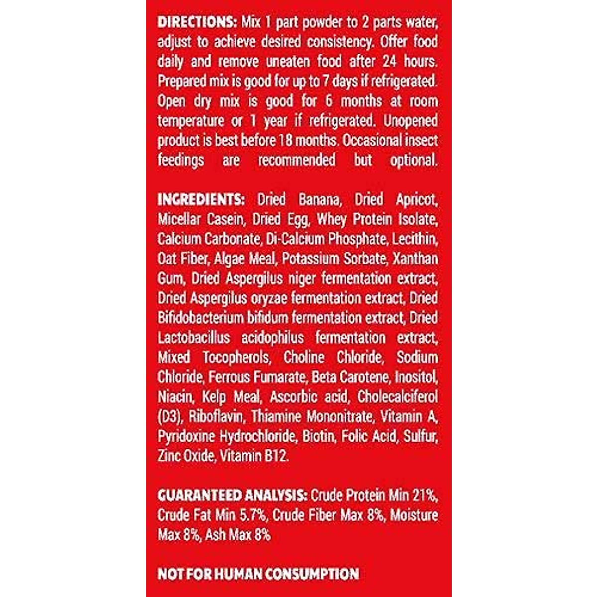 Pangea Fruit Mix Apricot Complete Crested Gecko Food 2 oz