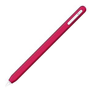 UPPERCASE Designs NimbleSleeve Premium Silicone Case Holder Protective Cover Sleeve Compatible with iPad Apple Pencil Pro and 2nd Generation Only (Magenta)