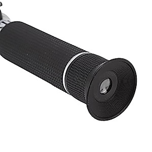 Alcohol Refractometer, Accurate Data Liquor Refractometer 0‑80% Range Adjustable Eyepiece Calibration Screw Fast Measurement for Wine Making