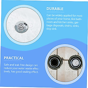 10 Pcs Washbasin Stopper Washbasin Plug Rubber Sink Plug Bathtub Stoppers Sink Stopper with Ring Drain Stopper Basin Plug with Ring Kitchen Sink Stopper Rubber Tub Plug Bath Plugs