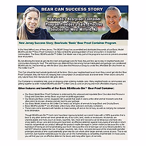 30 Gallon Bearicuda Basic Bear-Resistant Trash Can with Screw-top Lid is airtight to Seal in Odors