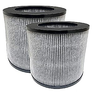 Nispira 3-in-1 True HEPA Activated Carbon Filter Replacement For Bissell MYair Personal Air Purifier 2780A 2780 27809, Compared to Part 2801. Size 7" x 7" x 6.1". 2 Packs (NOT FOR MODEL 3139A, 3069)