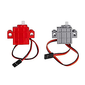 360° Red Color Geek Servo & 270° Gray Color Geek Motor with Wire for Lego/Micro:bit/Ardui/Raspberry Pi