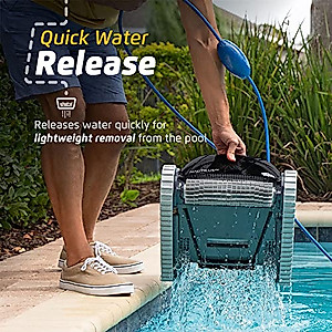 Dolphin Nautilus CC Automatic Robotic Pool Cleaner - Ideal for Above and In-Ground Swimming Pools up to 33 Feet - with Large Capacity Top Load Filter Basket…