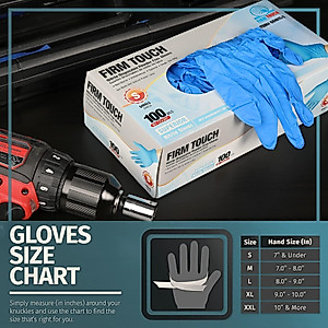 Glove Station Multi Use Firm Touch Cleaning Gloves - Powder-Free Latex-Free Textured Grip Food Grade Rated Ideal for Cleaning