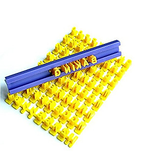 Gracelife 73 pcs Alphabet, Number, Letter Symbols Biscuit Fondant Cake/Cookie Stamp Impress Embosser cutter - Mold Tool Set