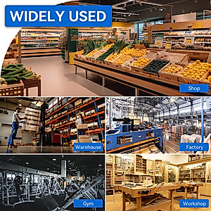 10 Pack UFO LED High Bay Light 200W, 30000 LM, 5000K Daylight, Commercial High Bay LED Shop Lights Fixture with 5' Cable US Hook for Warehouse Workshop Factory Barn Lighting