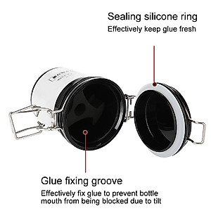 Eyelash Glue Storage Activated Carbon Sealed Storage Jar Leak Proof Container Cylinder Keep Dry and Fresh