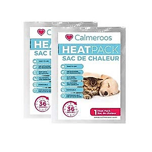 Calmeroos Cat Heartbeat Toys - Calming Separation Anxiety Relief Toys for Kittens - Heartbeat Simulator in a Soft Comforting Pillow Pet Plush