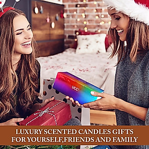 UCC Mothers Day Gifts Candles for Home Scented | Premium Aromatherapy Candles Gift Set for Women | Luxury Scented Candles | Natural Soy & Coconut Candles | Gift for Christmas Mother's Day Birthday