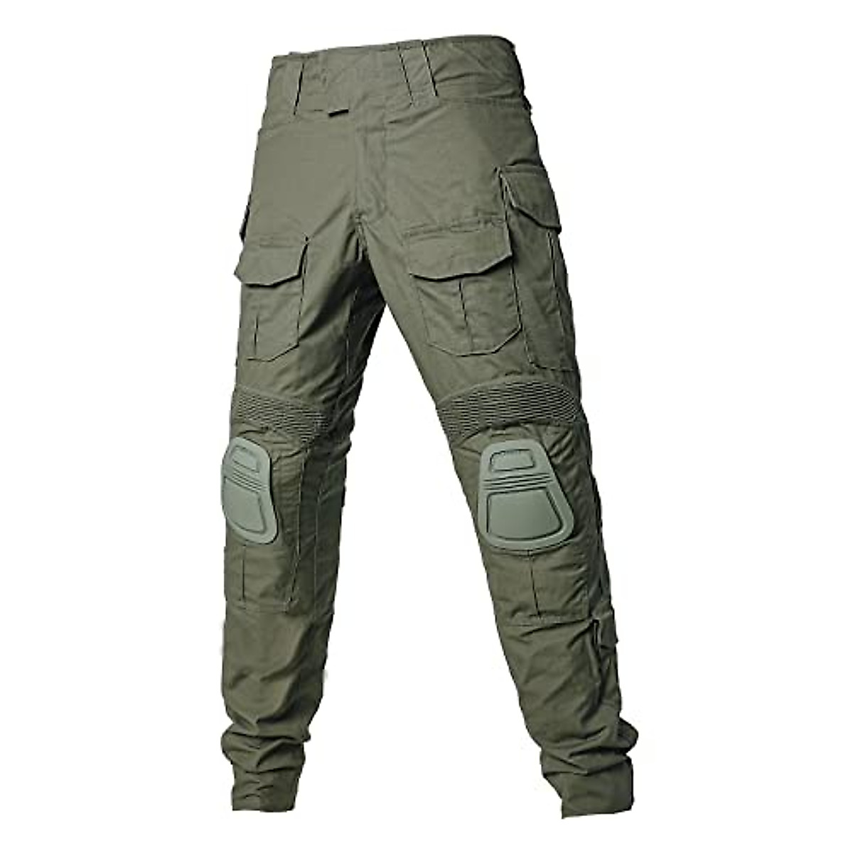 DRAGON EDGE Men G3 Combat Pants Tactical Pants with Knee Pads Military Paintball Airsoft Water Proof Rip-Stop Trousers (Army Green, S)