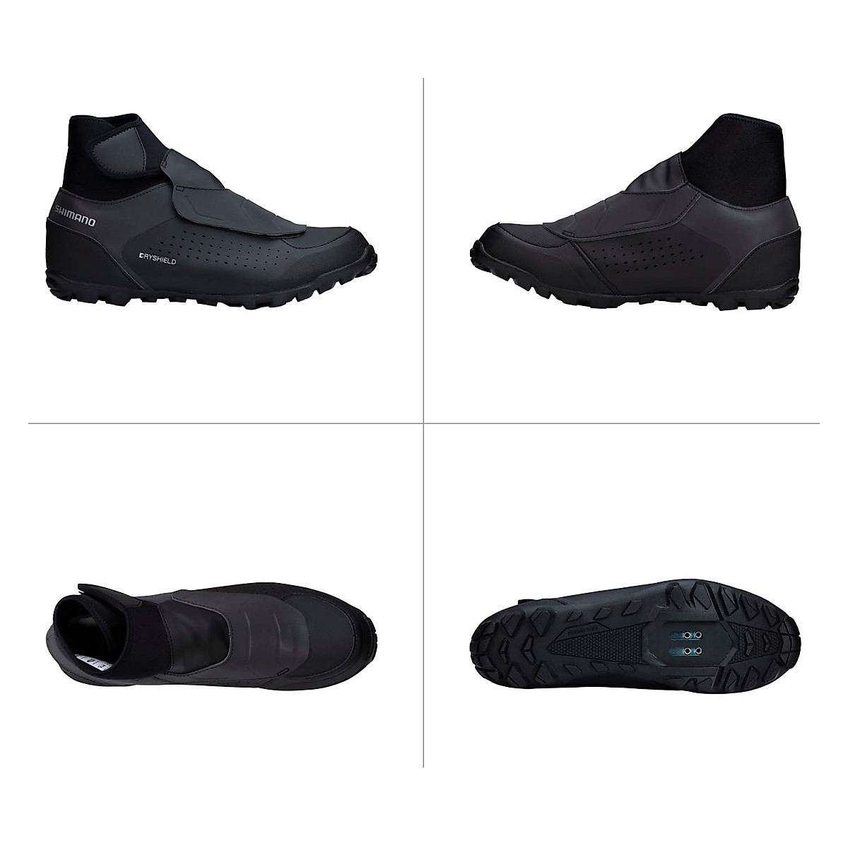 SHIMANO SH-MW501 Affordable SPD Shoe for The Cold and Wet, Black, 7.5-8 Men (EU 41)