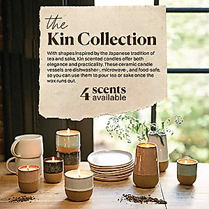 Paddywax Candles Kin Collection, Naturally Scented Candle, 10 Ounces, Jasmine + Bamboo