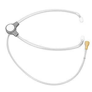 Hearing Aid Listening Stethoscope with Couple Used for Testing BTE, ITE, ITC, CIC, Stethoscope with Damping Home Double Head Sound Detection Earpiece