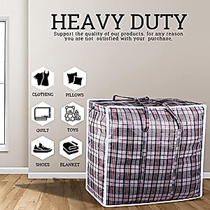 AAYAW Reusable & Versatile Large Laundry Bags with Reinforced Zips & Handles - Multi-Pack Options Durable for Clothing & Bedding - Ideal for Storage, Moving & Travel(+/- 10%) (Pack of 3)