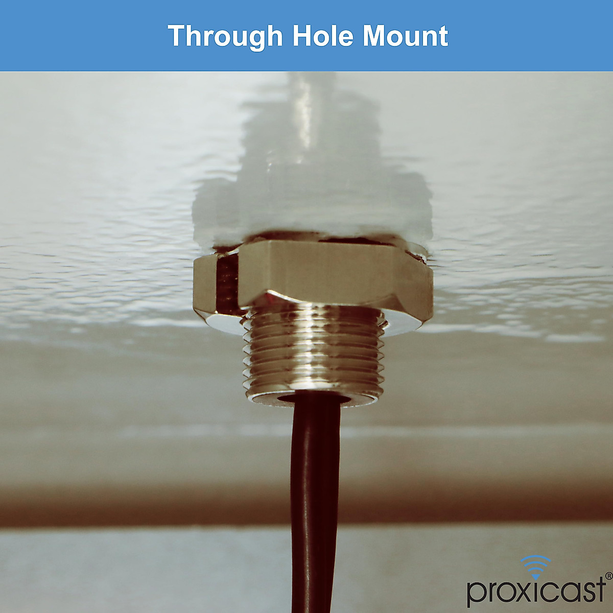 Proxicast Ultra Low Profile Indoor/Outdoor Omni Directional MIMO WiFi Antenna - Dual Band/Triple Band 2.4/5.8/6 GHz WiFi Puck - Through Hole Screw Mount - 3 ft Coax Lead w/RP-SMA (ANT-132-S02)