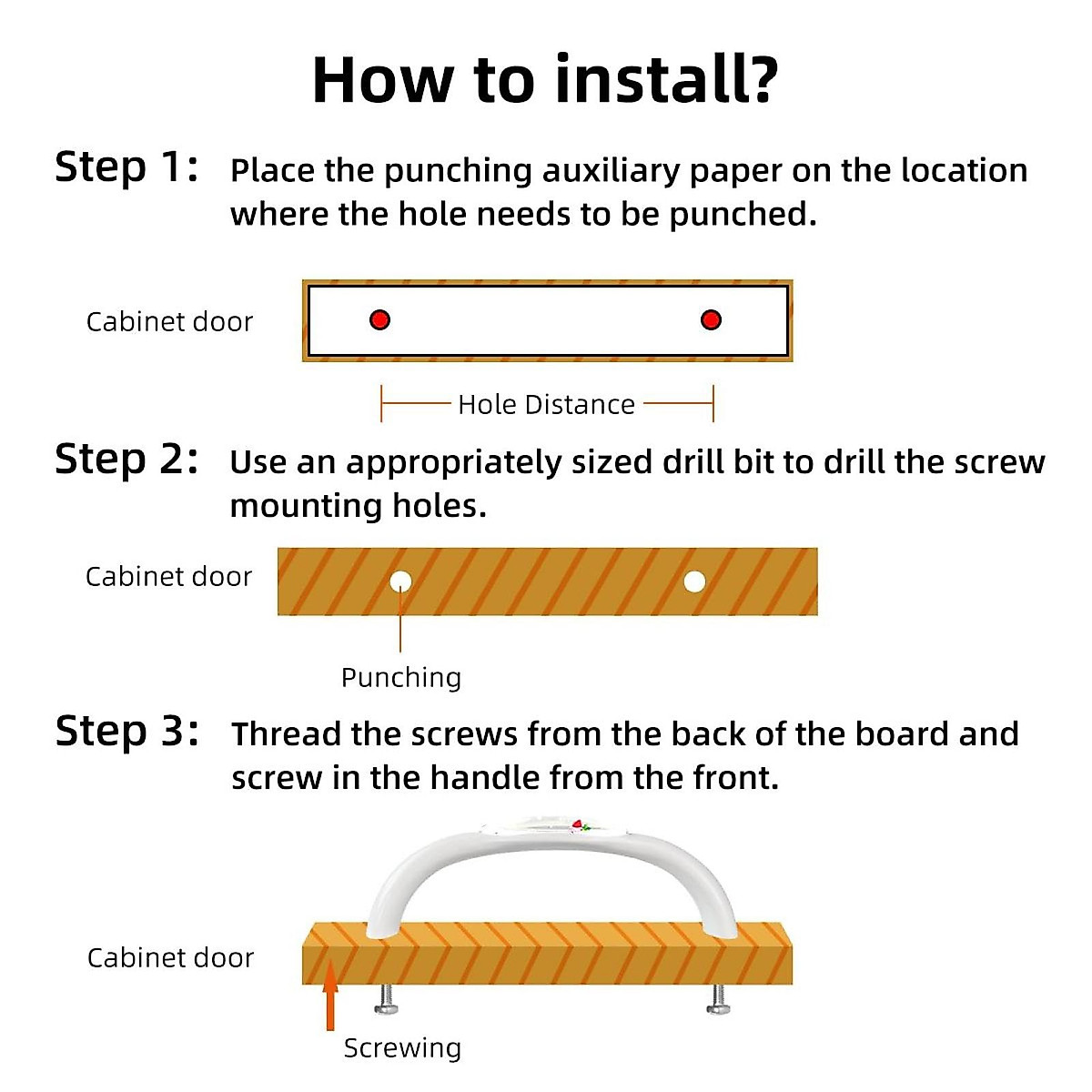 RODAILYCAY Merry Christmas 4 Packs Kitchen Drawer Pulls, Crystal Glass Cabinet Handles Pulls, Cupboard Door Knobs, Kitchen Hardware Pulls for Dresser Drawers
