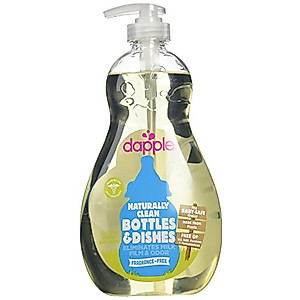 Dapple Baby Bottle & Dish Liquid - Fragrance Free, 16.9 Fl Oz (Pack of 2)