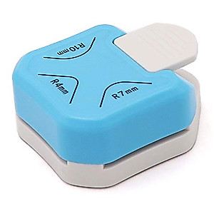 3 in 1 Corner Rounder Punch, 4mm 7mm 10mm 3 Way Corner Cutter for Paper Craft, Laminate, DIY Projects, Photo Cutter, Card Making and Scrapbooking
