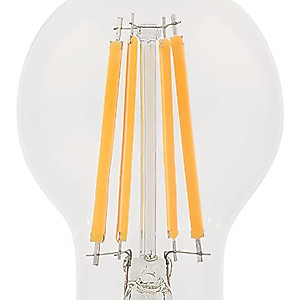 Westinghouse Lighting 5167200 8 Watt (75 Watt Equivalent) A19 Dimmable Clear Filament LED Light Bulb, Medium Base
