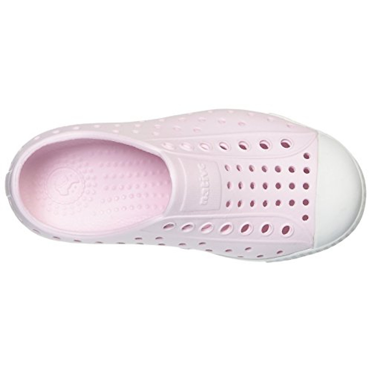 Native Shoes, Jefferson Child, Kids Lightweight Sneaker, Milk Pink/Shell White, 9 M US Toddler