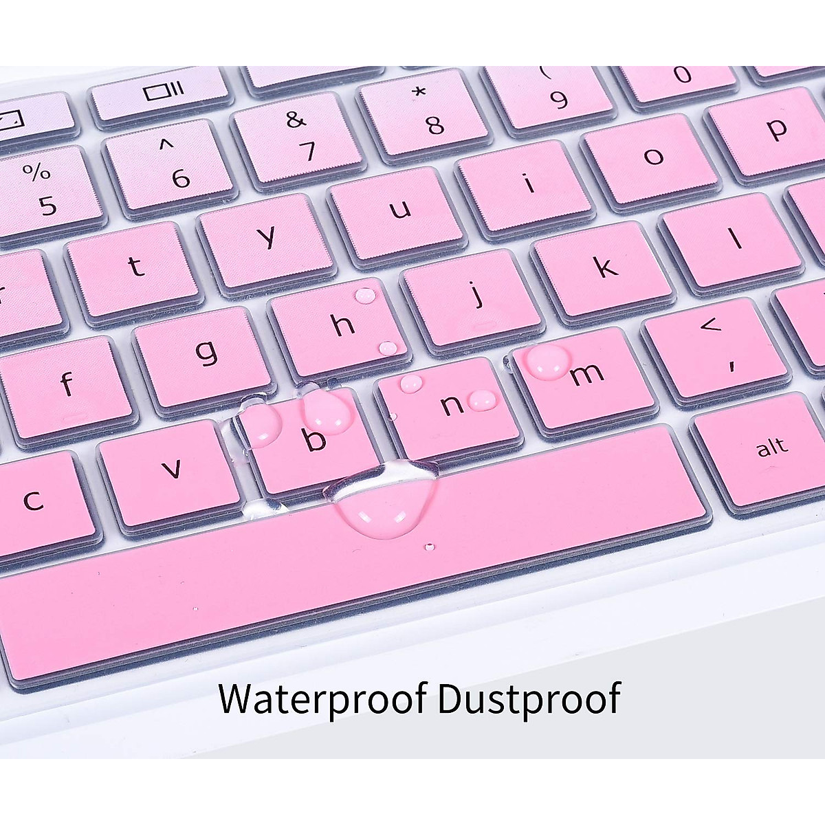 Keyboard Cover for Lenovo Chromebook Flex 3 11"/11.6 Lenovo Chromebook C330/Lenovo IdeaPad Flex 3 11.6"/Chromebook N20 N21 N22 N23 100e 300e 500e 11.6/Chromebook N42 N42-20 14 inch, Gradual Pink