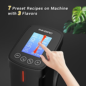 Inkbird Sous Vide Precision Cooker ISV-100W | 1000 Watts WIFI Sous-Vide Cooking Cooker Immersion Circulator | Preset Recipes on APP and Thermal Immersion Sous Vide Machines (American Standard)