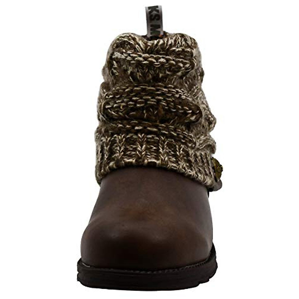 MUK LUKS Women's Patti Fashion Ankle Boots, Brown, 10 M US