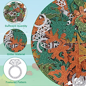 Yoyuspy Camp Bachelorette Party Decorations - 240pc Camping Confetti Decor Camp Bachelorette Confetti Glitter Mountain Diamond Ring Tent Confetti Wedding Bridal Shower Engagement Party Decoration