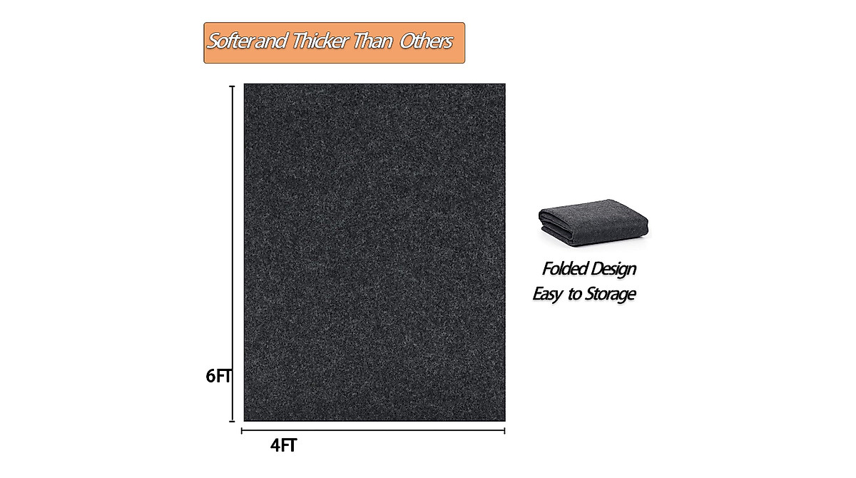 Outdoor Storage Shed Mat 6x4 FT Waterproof Anti-Slip Flooring