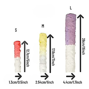 Bird Perches for Parrots-Cuttlebone Calcium Perch Standing Cuttlebone Holder for Birds Cage Accessories Color Randomly (Medium)