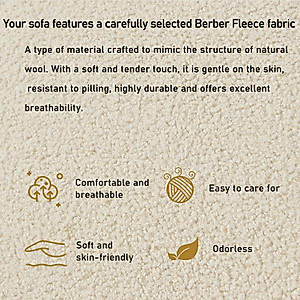 Curved Sectional Couches for Living Room, 141.73" Oversized L Shaped Modular Sofa Couch, Cloud Couch Corner Couch for Apartment, Bedroom, Office, Beige