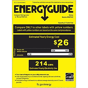 Whirlpool 2.7 cu ft Mini Refrigerator - Stainless Steel - WH27S1E