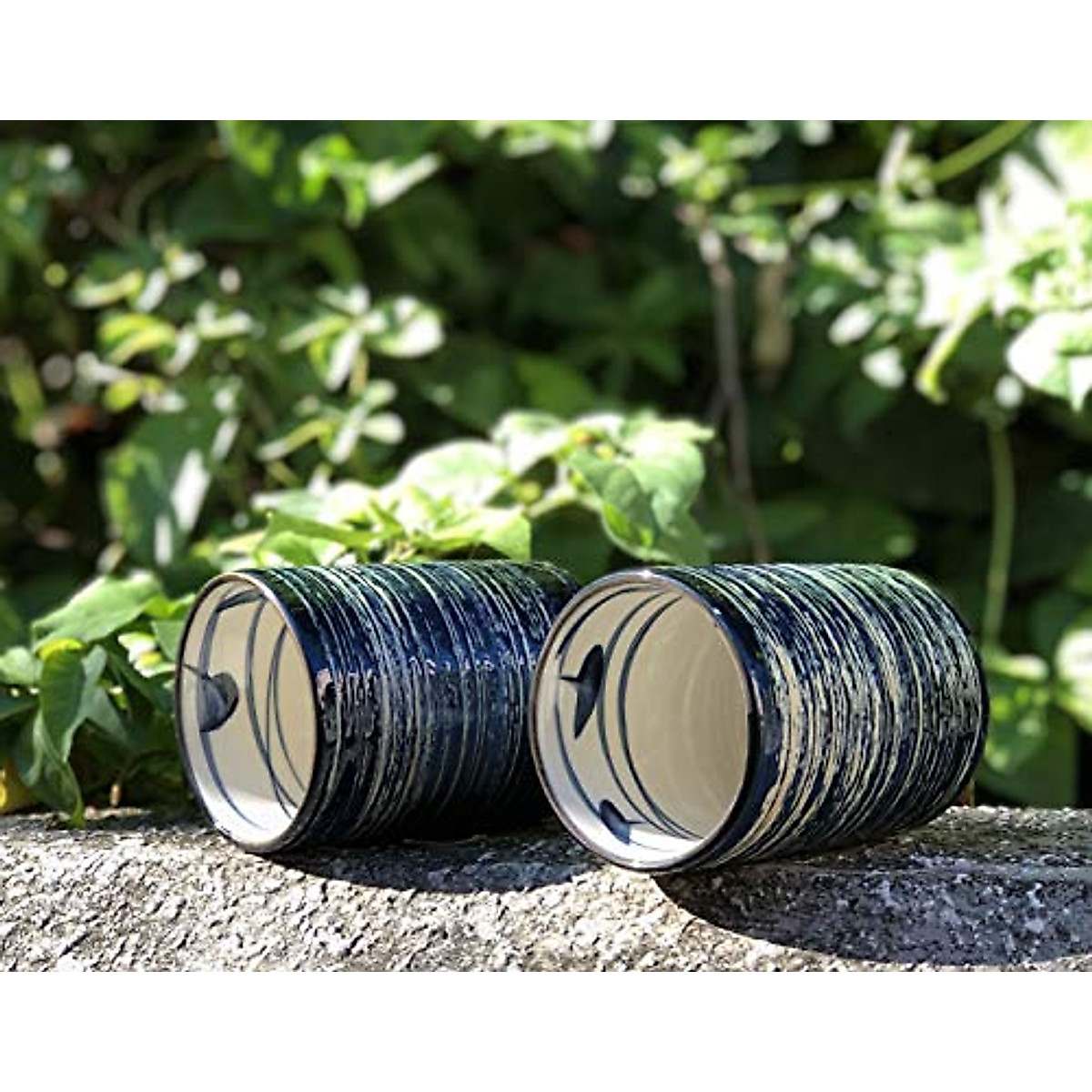 KCHAIN Pack of 4 Ceramic Teacup Set 10oz 300mL Japanese Tea Cups Mugs Set