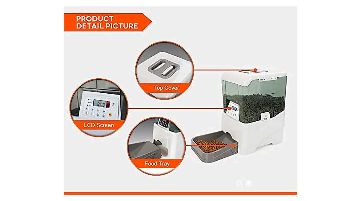 topPets Automatic Pet Feeder - Remote Control & Programmable