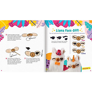 KLUTZ Sew Your Own Furry Llama Pillow Craft Kit Medium