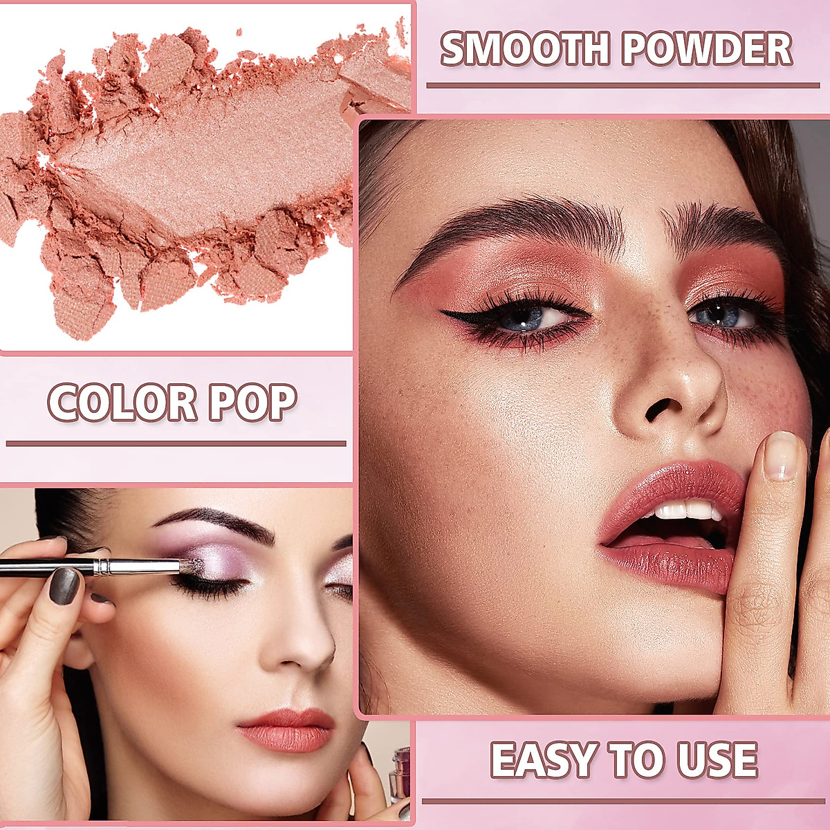 XINGXYUEL 12 Colors Matte Naked Eyeshadow Palette Nude Matte Eyeshadow Palette Shimmer Neutral Eye Shadow Palette Highly Pigmented Eye Makeup Palettes with Brush(Set A Matte)