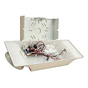 SURE-LITES White Emergency Lights, Two LED Light Heads - 50 Feet Egress Coverage, External Battery Disconnect, 120-277V, Indoor/Outdoor