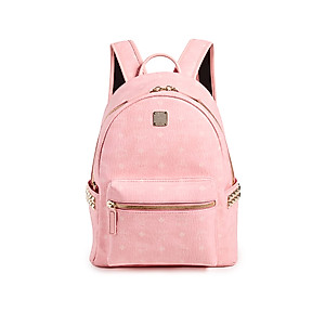 MCM Women's Stark Backpack 37, Blossom Pink Visetos, One Size