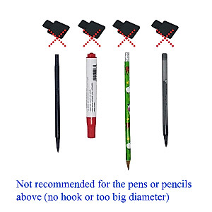 5 Pack Pen Loop Holder, Volin Crik Self-Adhesive Pen Holder Pencil Elastic Loop Designed for Notebooks, Journals,Calendars