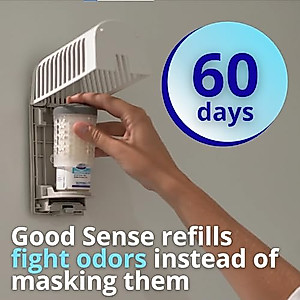 Diversey 100910595 Good Sense 60 Day Air Care System Cartridge, Deodorizer & Freshener for Restrooms, Gyms & High Traffic Public Spaces, Fresh Scent, Refill, 1-Cartridge (Pack of 6)